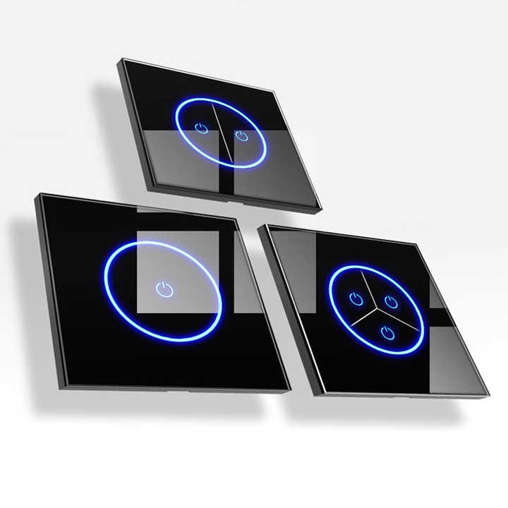 Smart Touch Wall Light Switch - Control with Voice & App