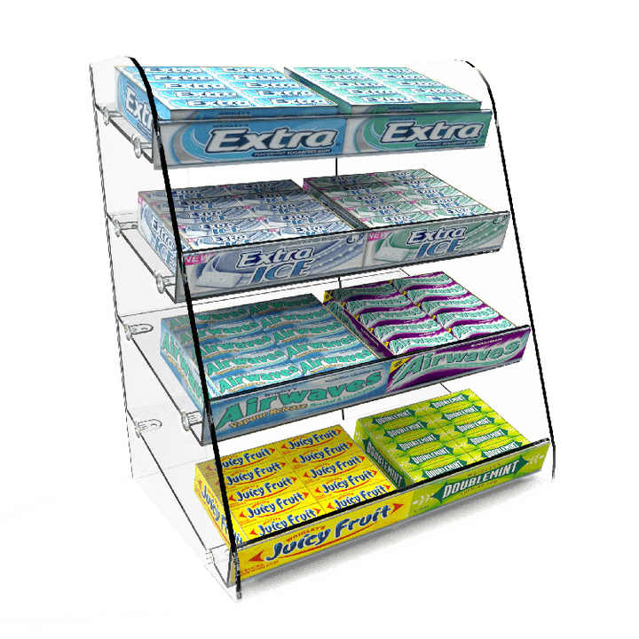 Custom Made Metal Wire Chewing Gum Display Stand Rack