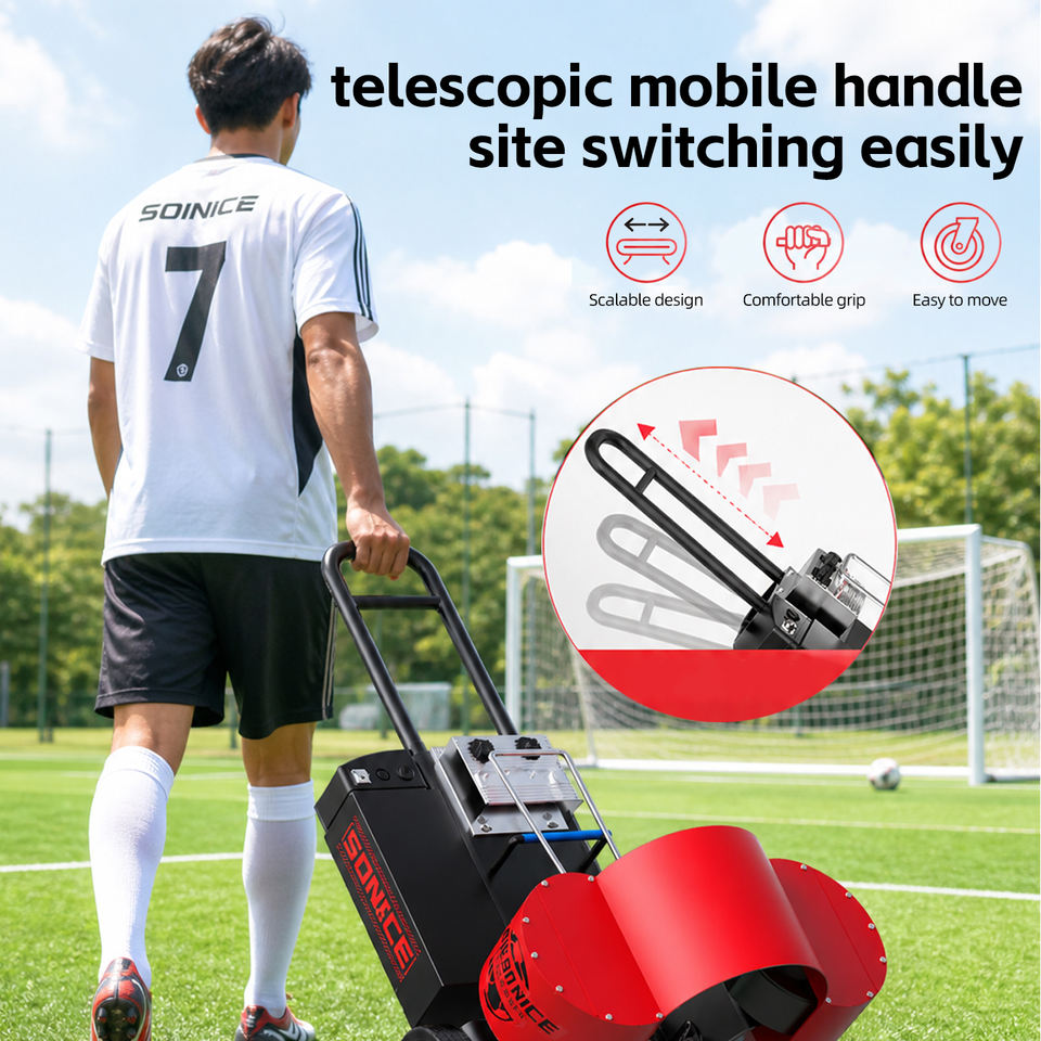 Automatic Football Launcher Machine Practice Equipment Size 5 Balls ...