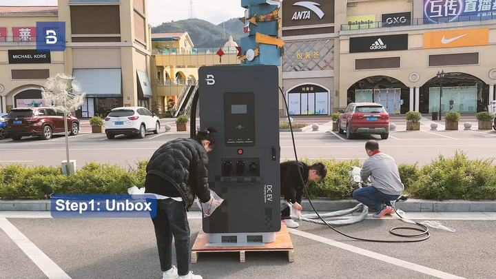 Beny Dc Charging Pile Ev Charging Station 60kw Ev Charging Station 50kw Solar Ev Charger ...