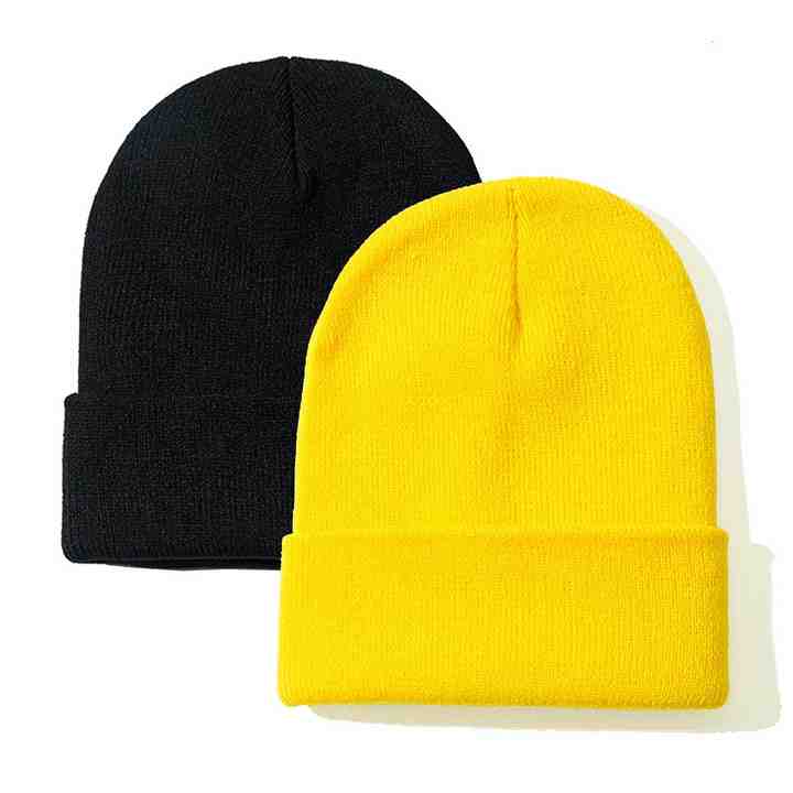 Unisex Beanie Cap Knitted Warm Solid Color and Multi-Color Multi-Packs ...