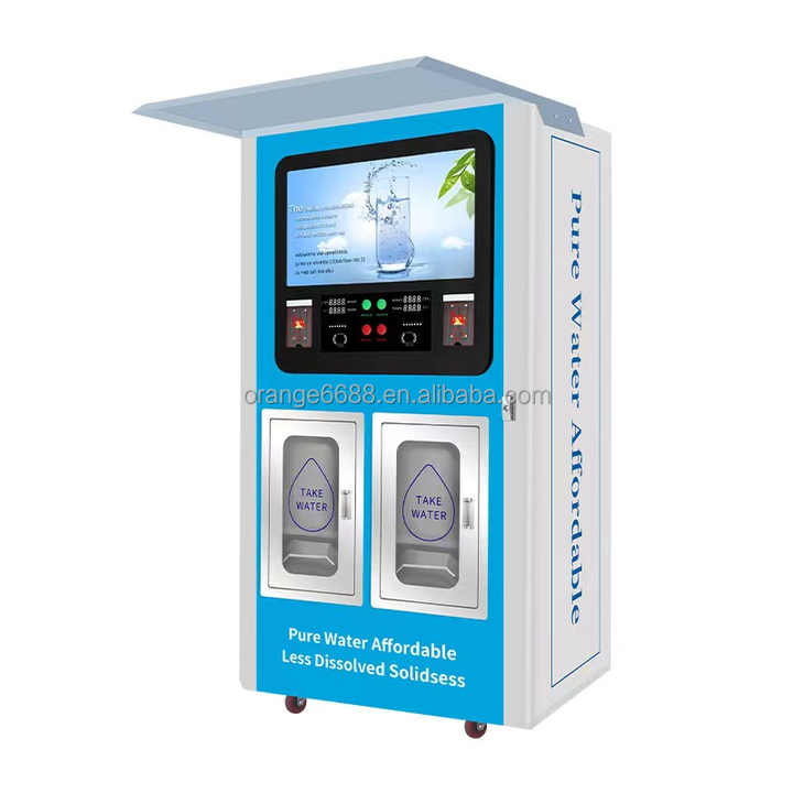 800GPD Outdoor Self Serve Self-service Maker and Pure Purified Water ...
