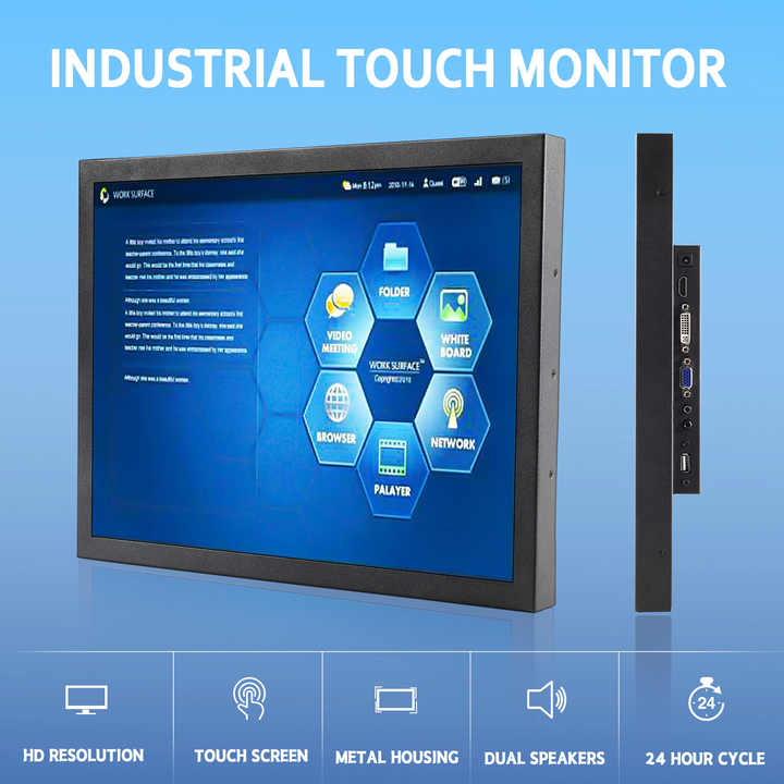 VSDISPLAY 15 Inch Touch Screen Monitor - Industrial Grade