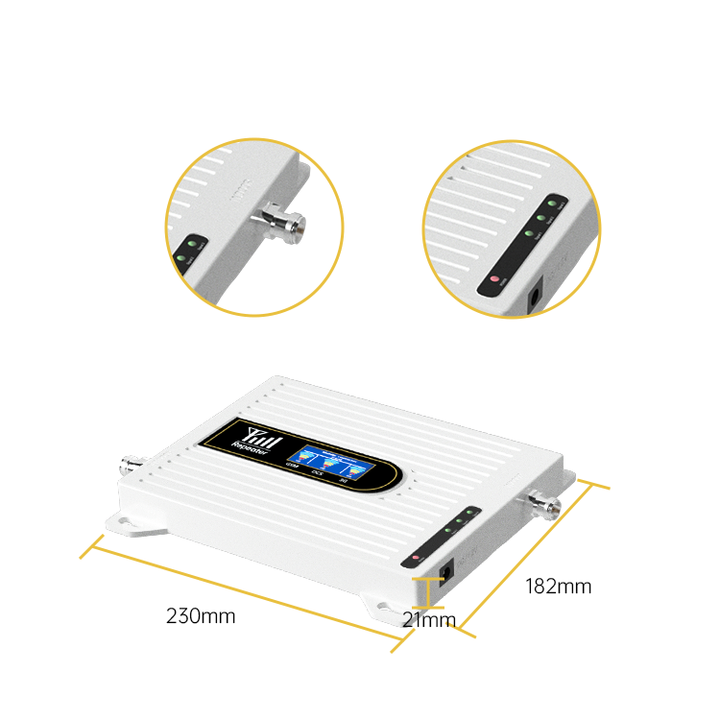 Tri Band Cell Phone Amplifier 3G 4G LTE Mobile Signal Booster GSM Signal Repeater 4G Booster ...