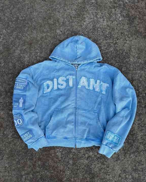 Guangzhou Shangshang Distress Embroidery Logo Hoodie 100% Cotton ...