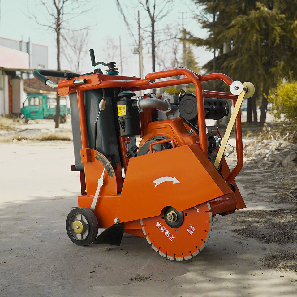 180mm Depth Diesel/Gasoline Engine Concrete Asphalt Cutter Road Cutting ...