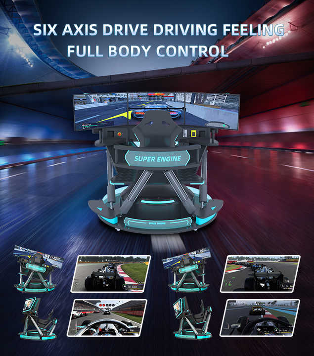 Simulador De Carros Completo - 3 Screen VR Racing Simulator