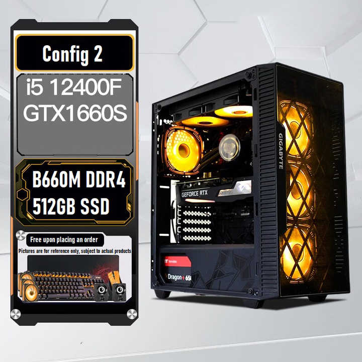 Gaming Computers with I5 10400F, 12400F, 13400F Processors
