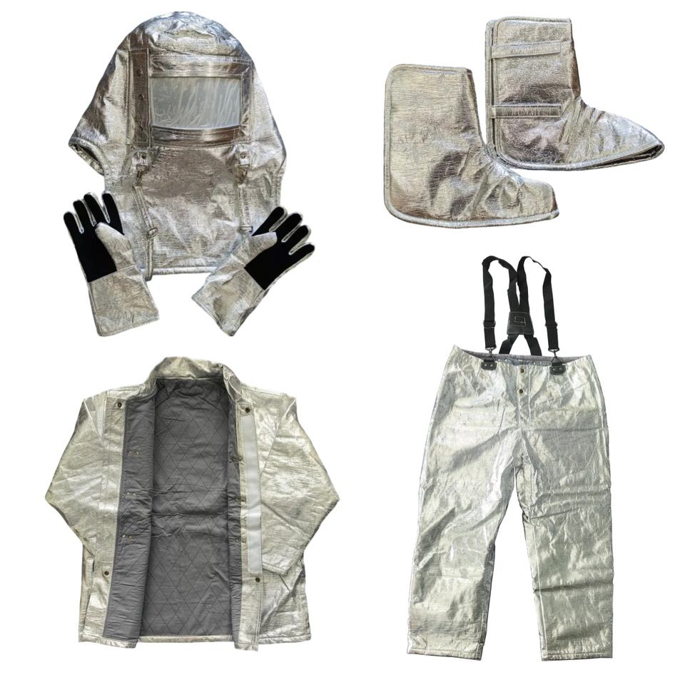 Ayonsafety CE Certified 1000 Degrees Heat Preventing Aluminum Foil Suit ...