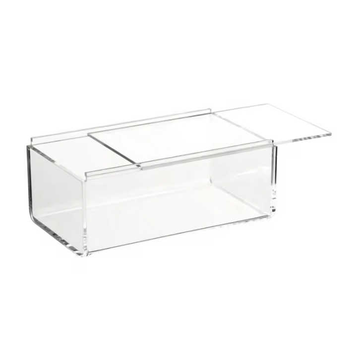 Acrylic Box with Sliding Lid Custom Transparent clear Perspex Lucite ...