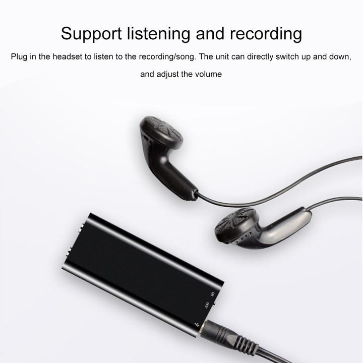 8-32GB Ultra-Thin Mini Voice Recorder - 15 Hours Recording