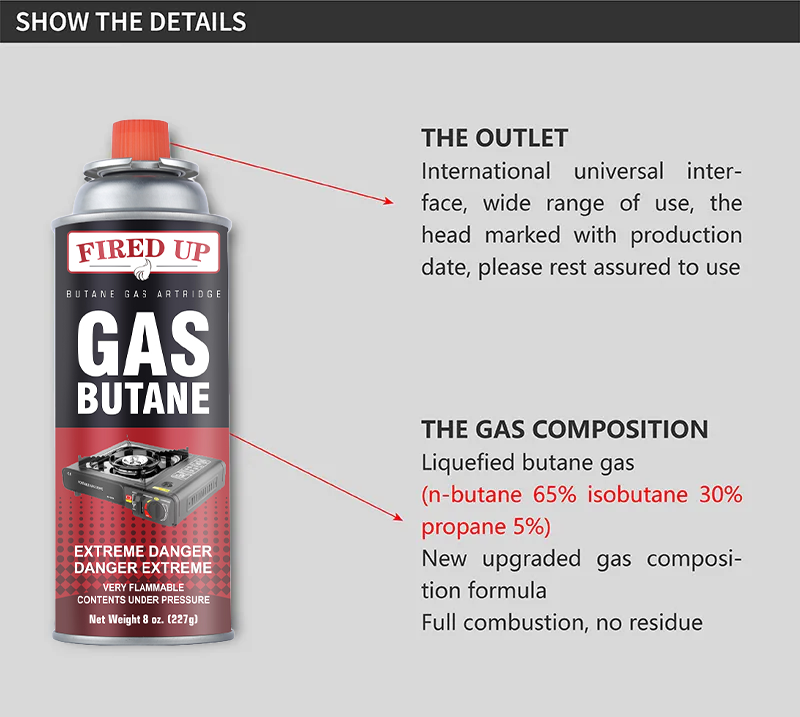 Gas Cartridges 220g Outdoor Bbq Stove Butane Gas 227g Suppliers