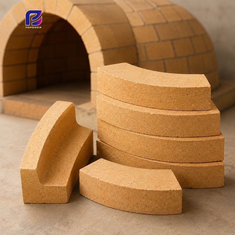 High Temperature Curved Fire Clay Brick Refractory Arch Bricks for Wood ...