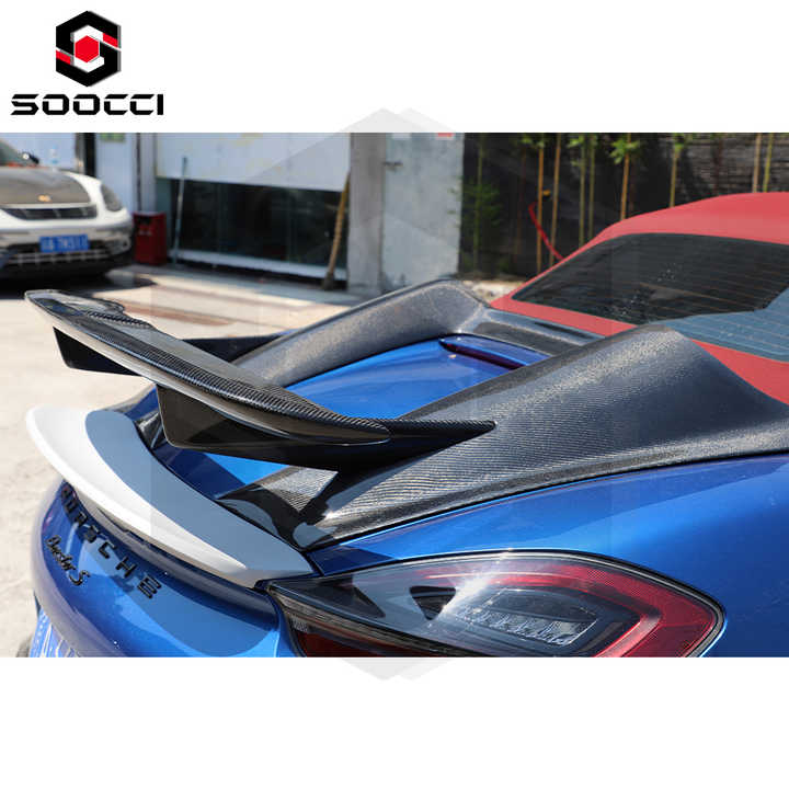 Upgrade Carbon Fiber Rear Spoiler for Porsche 718 Cayman 981 982 ...