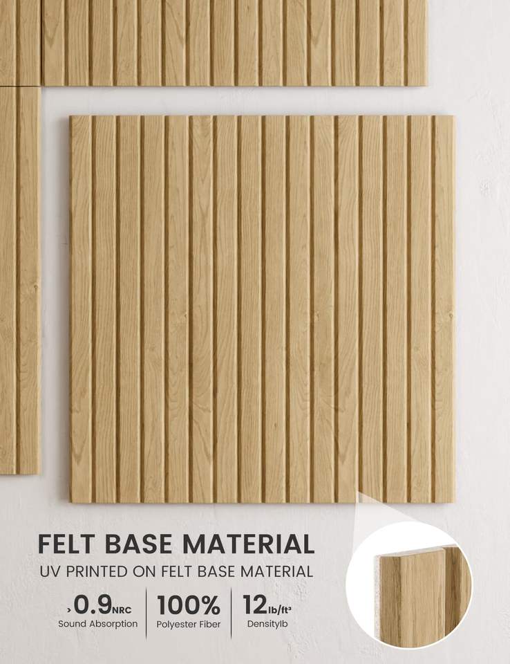 Large Walls Wooden Color Felt Board Felt Bulletin Board Tiles for ...