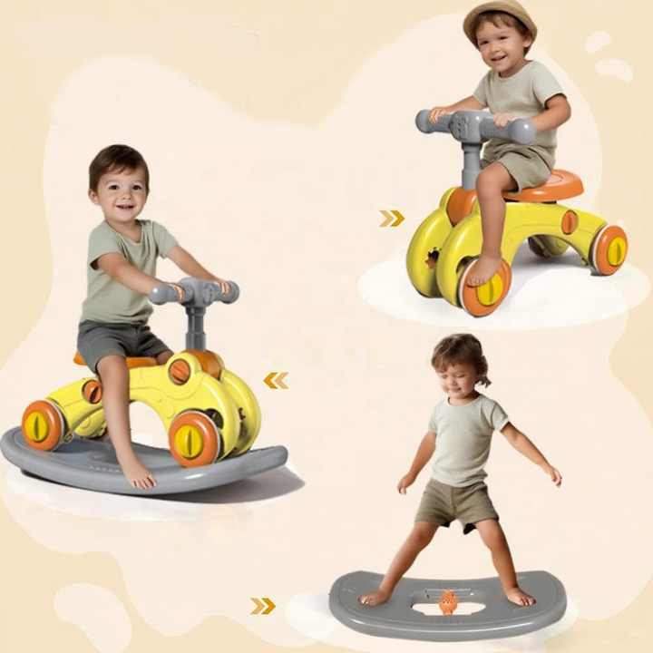 7 in 1 Baby Gym Play Mat & Trolley Walker Toy Toddlers Tummy Time Piano ...