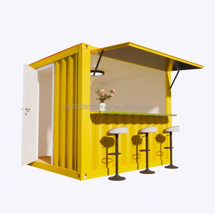 10ft Container Cafe Home Coffee Shop Restaurant Fast Food Prefabricated House Movable House 3D ...