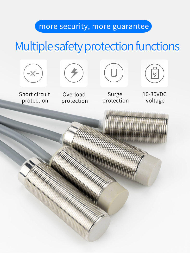 12V or 24V dc 3-wire M18 PNP series inductive proximity sensor Products from Shenzhen Jimou ...