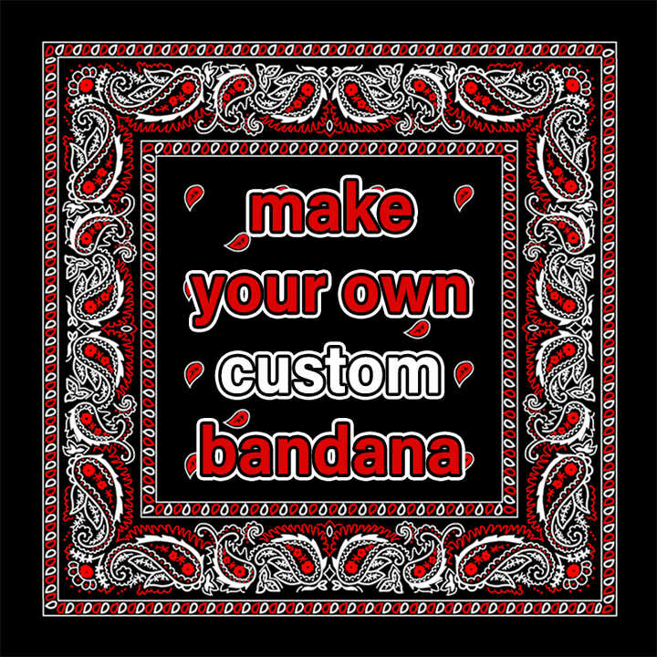 Customized Factory Double Print Bandana Custom Logo Fans