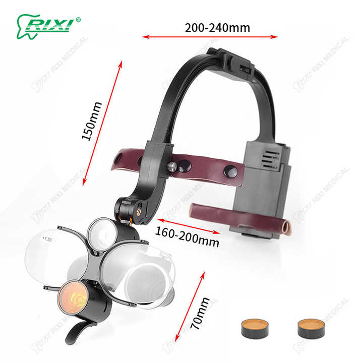 2.5X 3.5X Dental Magnifying Glasses with Wireless Light Medical ...
