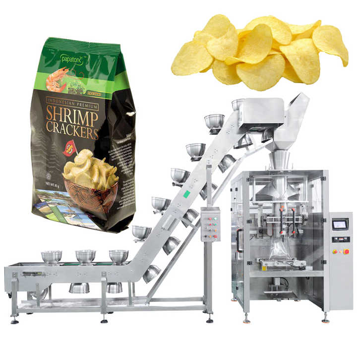 Small Packaging Machine Hffs 3 Sides 4 Sides Seal Potato Chips Packing ...