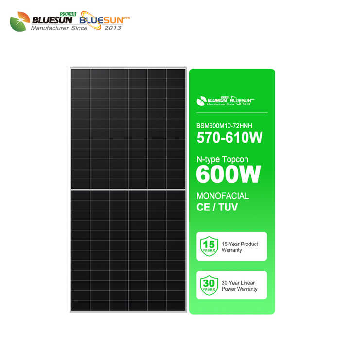 Bluesun Paneles Solares Costos 590w 600w 620w Panel Solar De 1000w ...