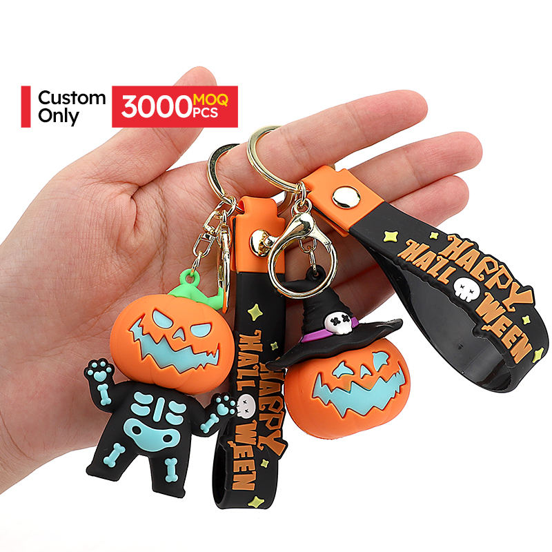 MOQ 3000 Pcs Eco-Friendly Cartoon 3D PVC/Rubber Keychains Customizable ...
