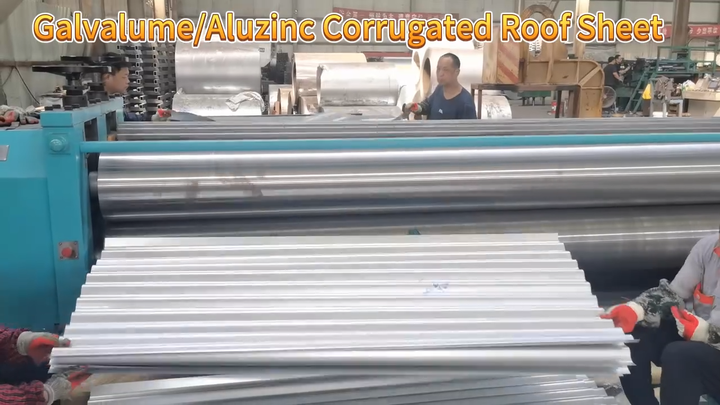 Light Weight Galvalume Aluzinc Coating Aluminum-zinc Corrugated Roofing ...