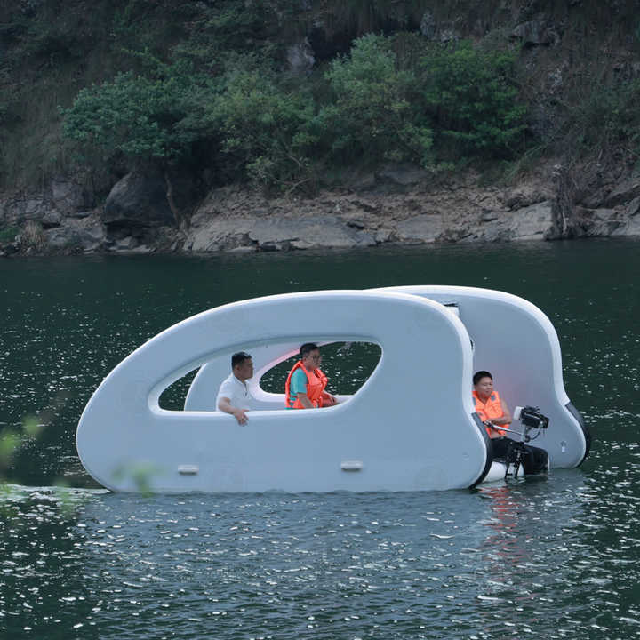 New Arrival Electric Catamaran Inflatable Boat with Party Lounge Water ...