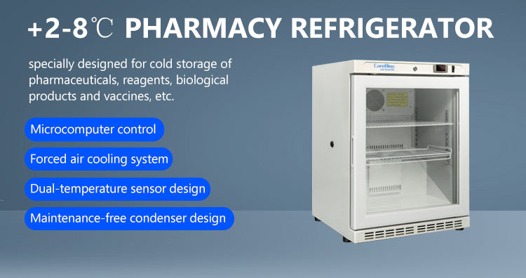 Medical refrigerator 2--8 degrees mini freezer medical refrigerator ...