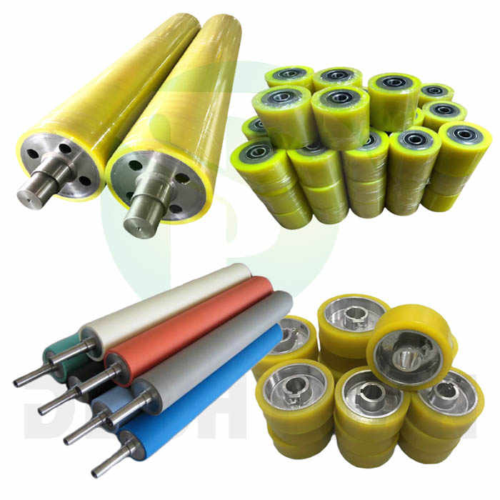 Polyurethane PU Rubber Rollers for Industrial Machines - Durable, Anti ...