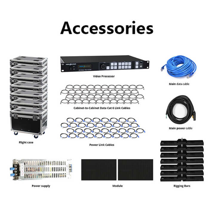 Black LED Curve Stage LED Screen Indoor P2.6 HD Display