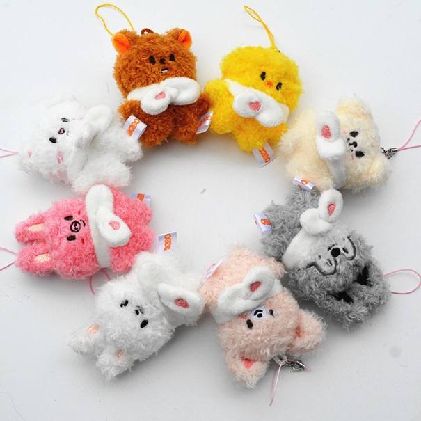 New StrayKIDS SKZoo Mini Plush Keychain Pendant Bang Chan Felix Doll ...