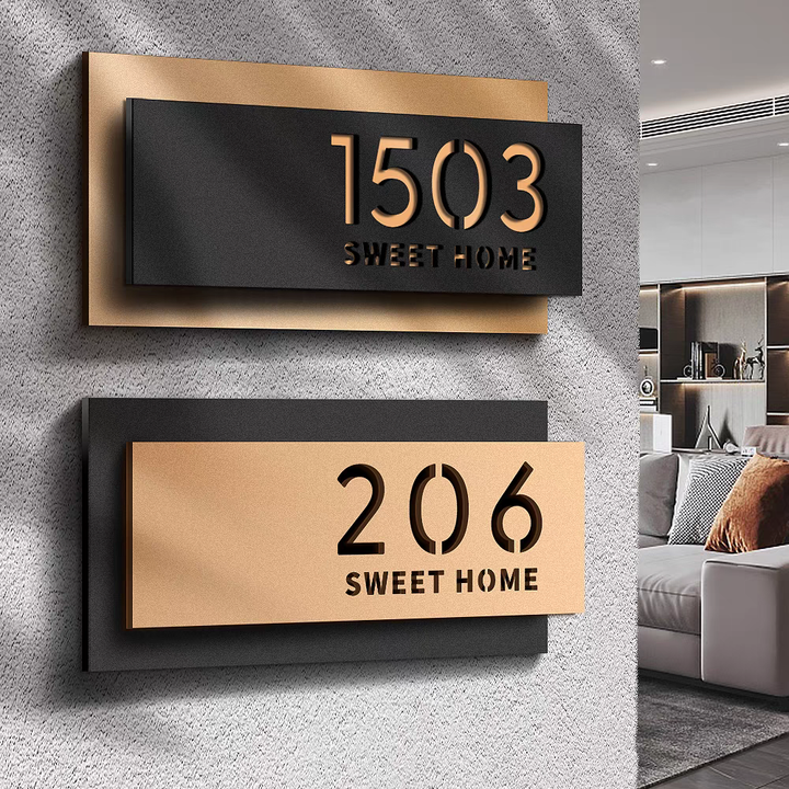 Custom Acrylic Door Plates for Hotels, Apartments & Homes