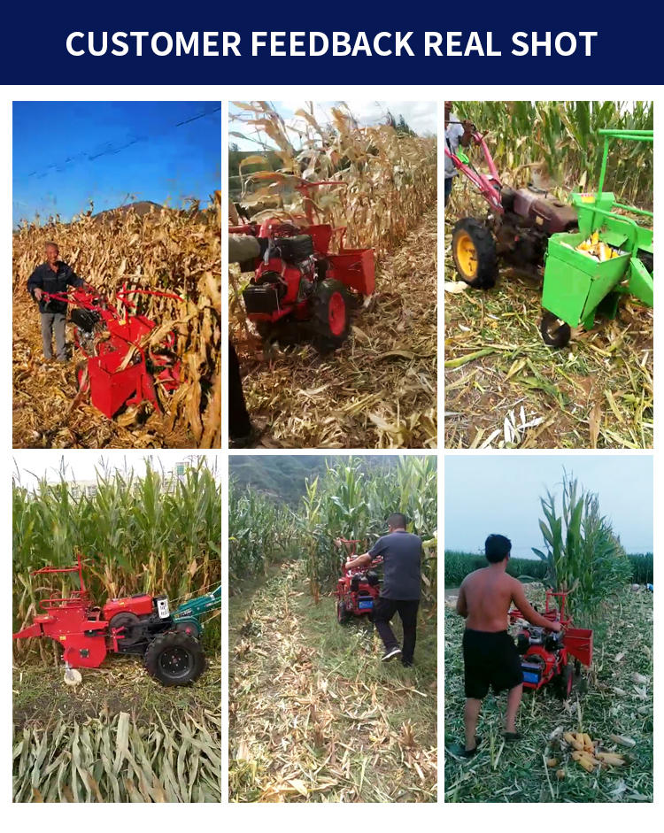 High Quality Mini Walking Tractor Mini Corn Harvester / Corn Harvester ...