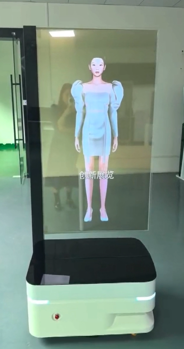 Special Offer Transparent Display Screen Self Service Robot Large Model ...