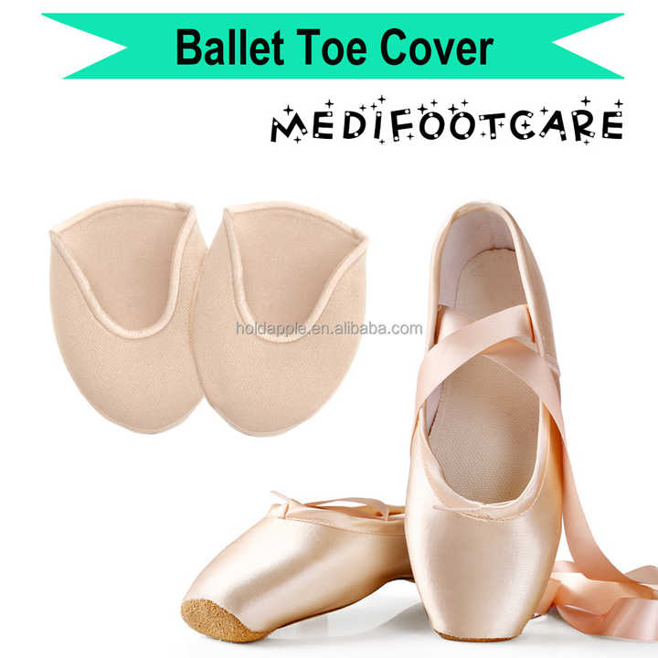 Ballet Pointe Shoe Toe Pads, Knitted Fabric Toe Cap Cover, Half Socks ...