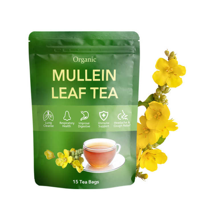 Organic Mullein Leaf Tea for Respiratory Support & Detox