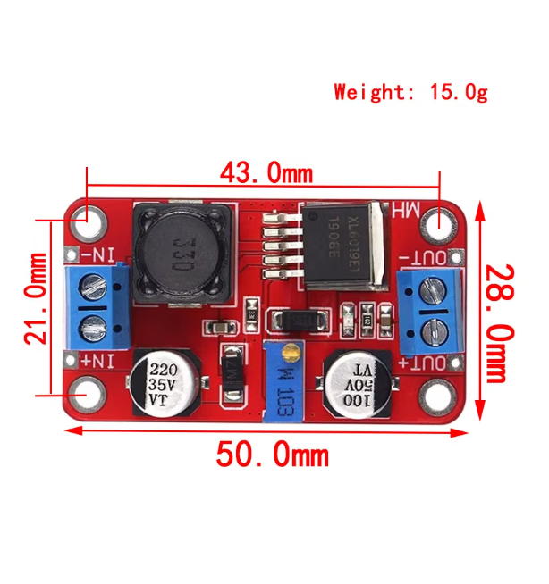 XL6019 DC-DC Step up Power Module - Efficient Voltage Conversion