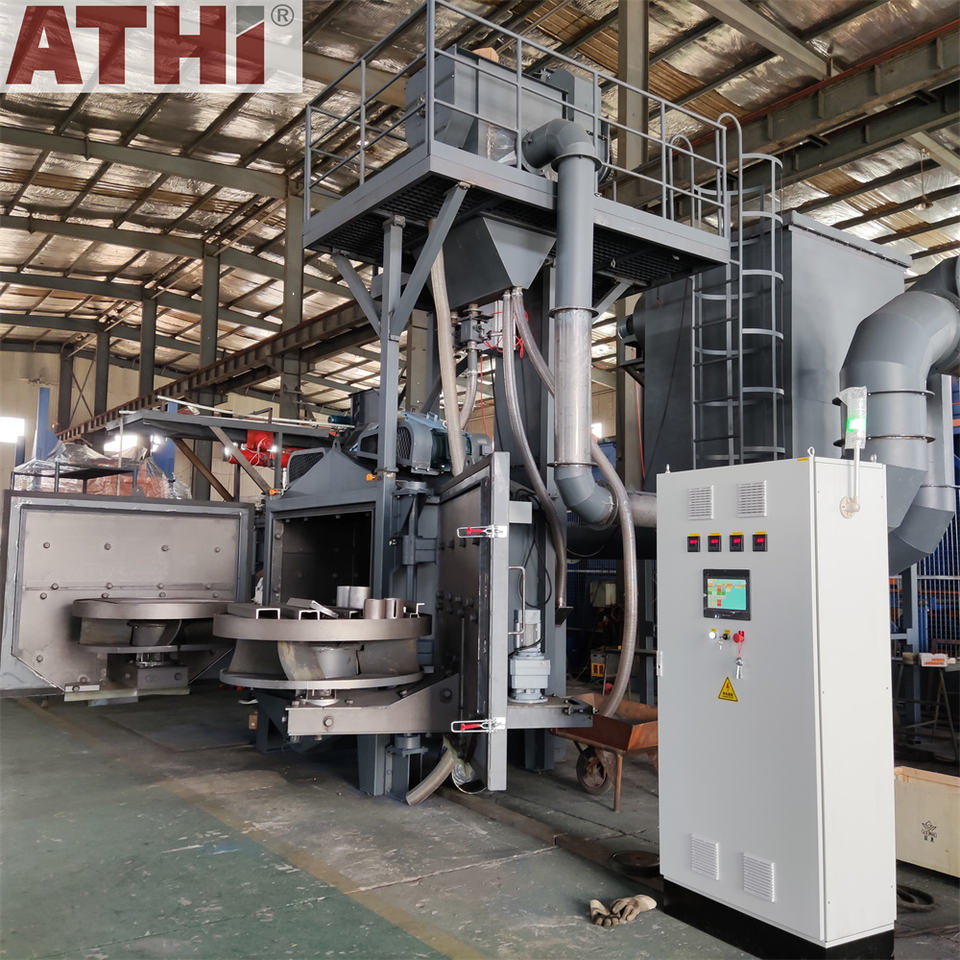 Rotary Table Shot Blasting Machine Double Station| Alibaba.com