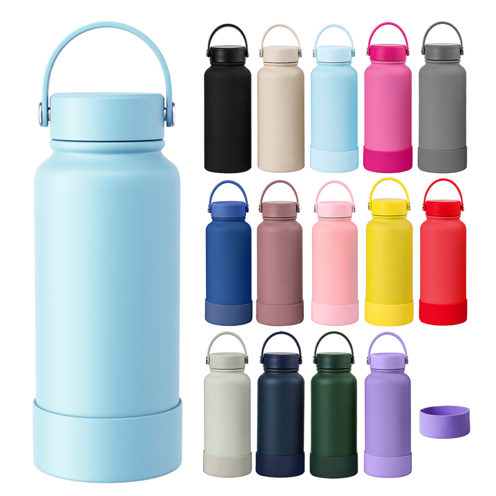 Custom Logo Stainless Steel Wide Mouth Insulated Sports Water Bottle ...