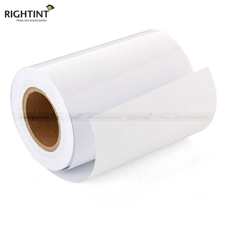Printable Vinyl Sticker Paper Roll - Glossy White Photo
