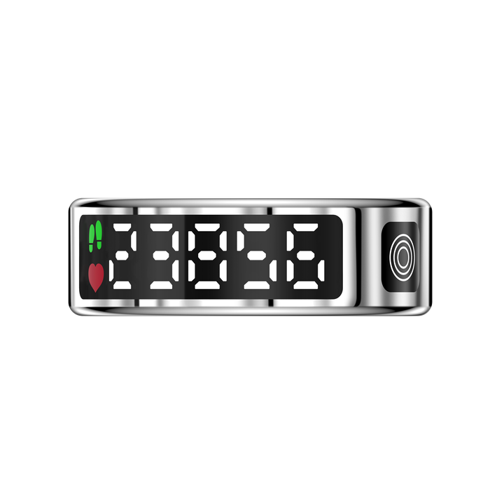 R08 Smart Finger Ring Health Tracker Heart Rate Blood Oxygen Monitoring ...