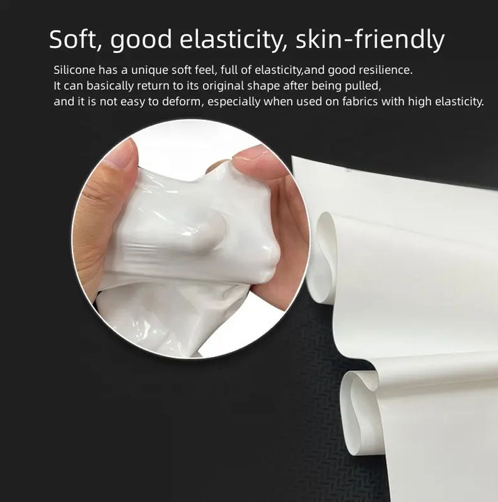 Recyclable 3D Silicone Iron-On Transfers Custom Size Washable Heat ...