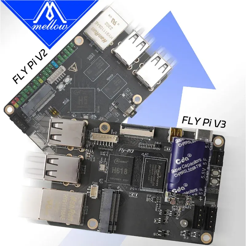Mellow Fly Pi V3 Board Fly OS for DIy Klipper 3D Printer Accessories ...