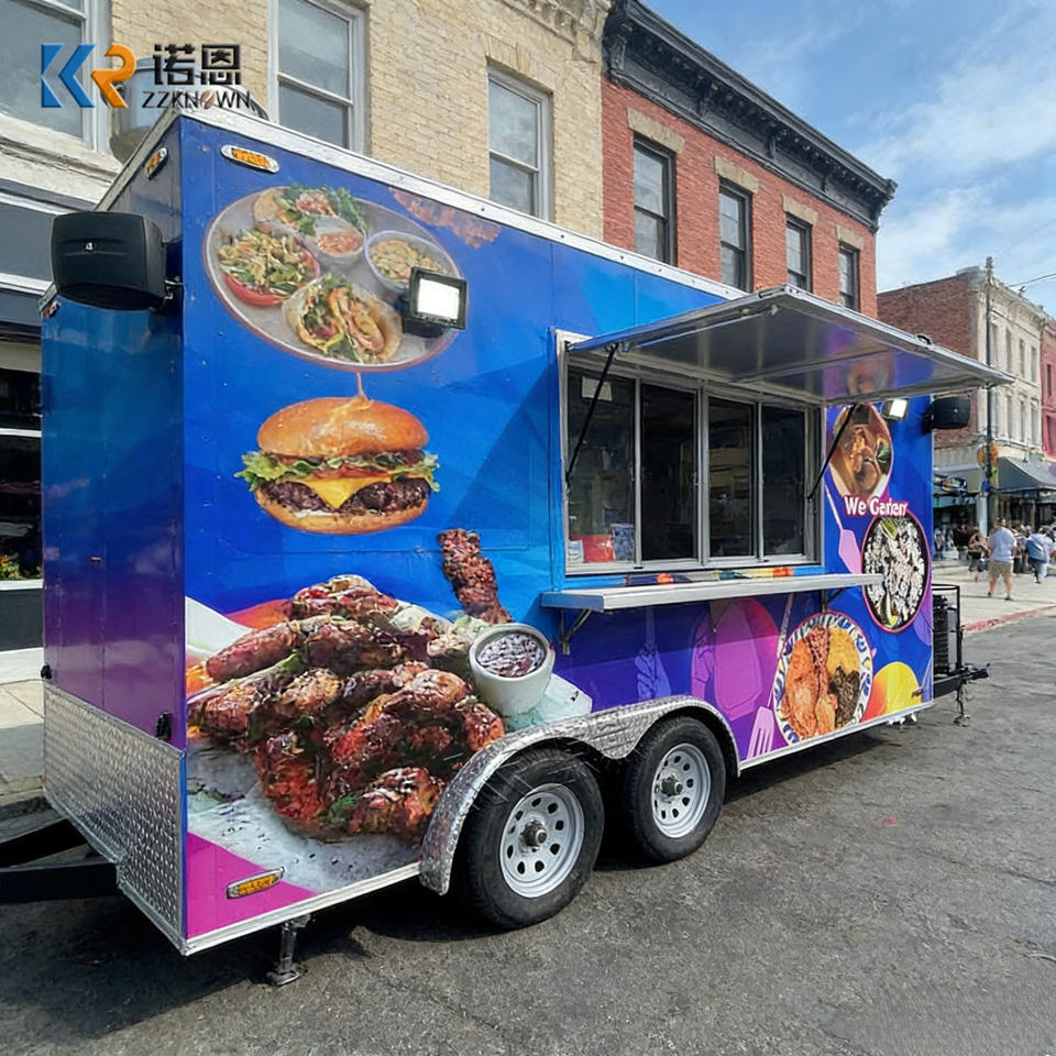 2026 Mobile Restaurant Coffee Bar Fast Food Truck Fully Equipped Square ...