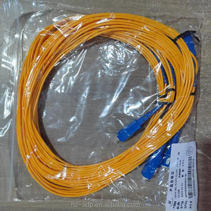 Fiber Optic Patch Cord SC and LC Duplex Patch Cords LC-SC Apc SingleMode Apc Upc Simplex Patch ...