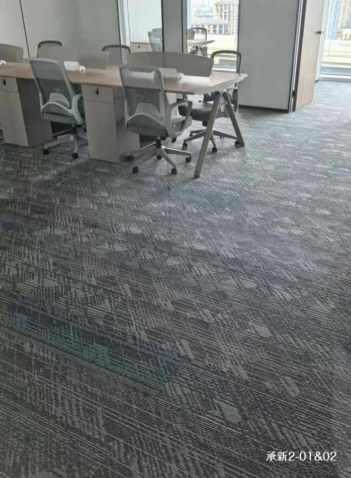 Modern Linear Pattern Office Carpet Tiles 25x100cm Nylon BCF PP Striped ...