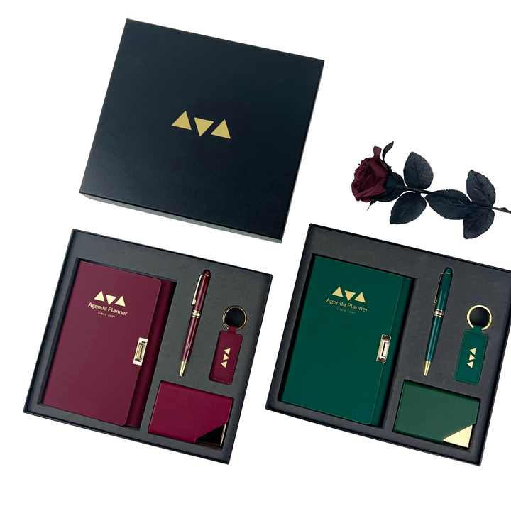 Custom Notebook Gift Set - Luxury 2025 Loose-Leaf Notebooks