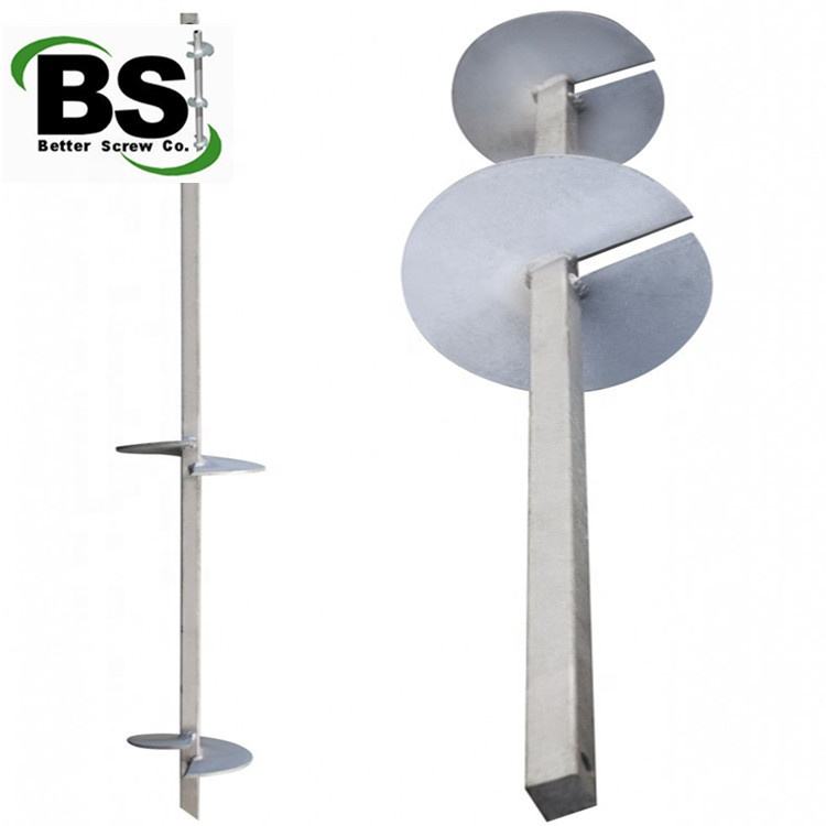 Galvanized Ground Helical Anchor Screw Piles for Foundation Repair
